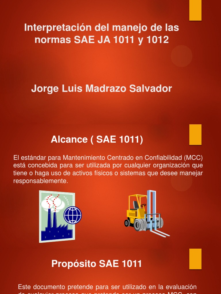 Interpretación Del Manejo de Las Normas SAE JA 1011 y 1012 | PDF ...