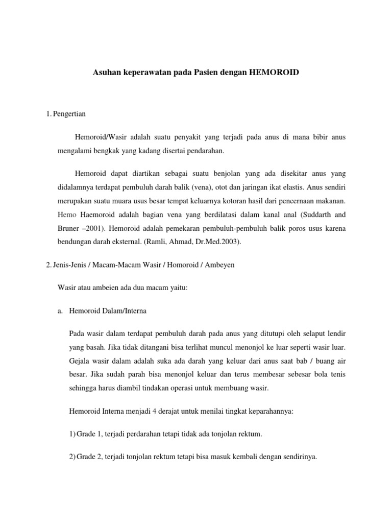 Asuhan Keperawatan PERIOPERATIF | PDF