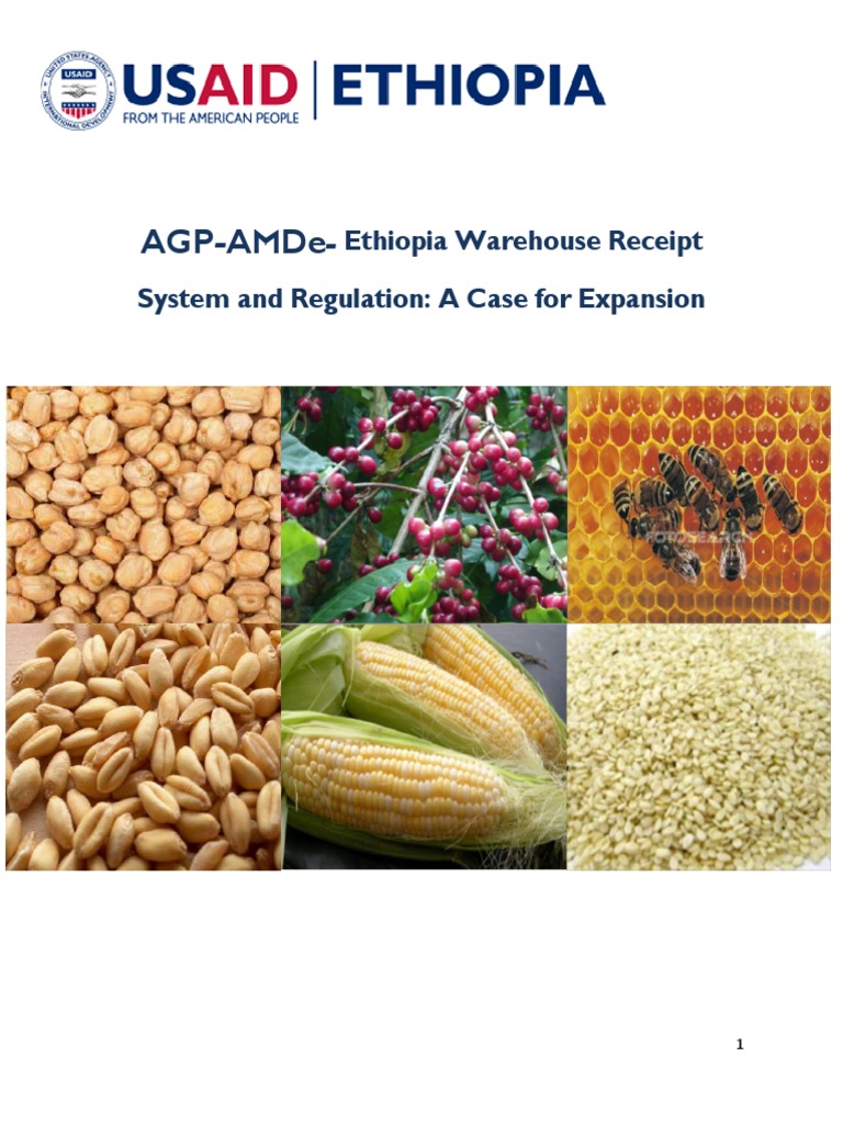 AGP-AMDe Ethiopia Warehouse Receipt System a Case for Expansion Report ...