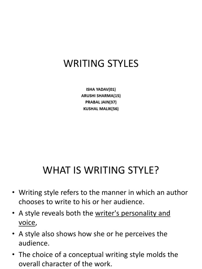 Writting Styles | PDF | Press Release | Semiotics