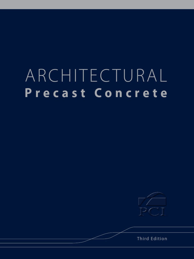 PCI Architectural Precast Concrete Design Manual | PDF | Precast Concrete | Concrete
