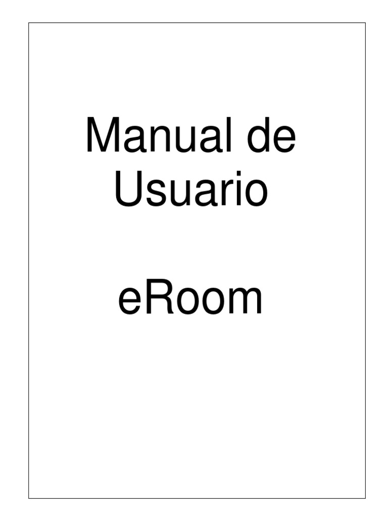 Manual Eroom PDF | PDF | Microsoft Outlook | Archivo de computadora