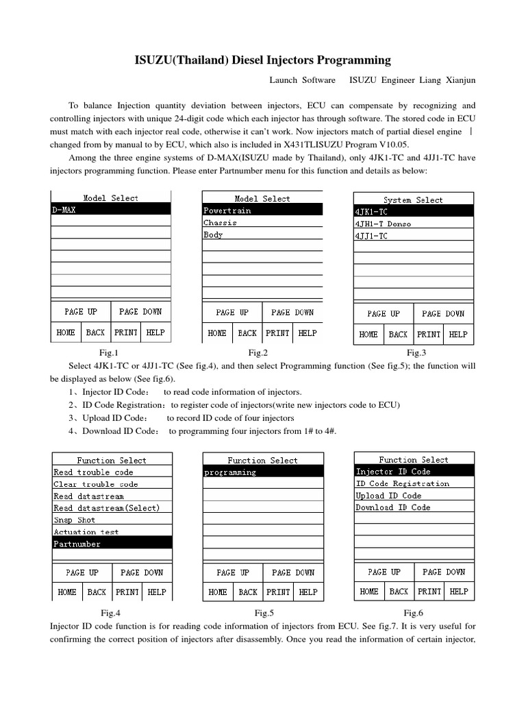 ISUZU Diesel Injector Programming Guide | PDF | Fuel Injection | Diesel Engine