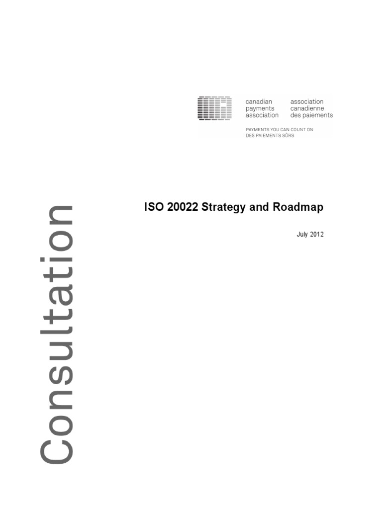 ISO 20022 Strategy and Roadmap: July 2012 | PDF | Interoperability ...