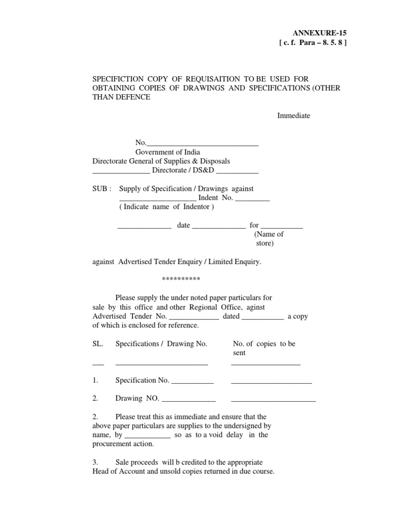 Annexure-15 (C. F. para - 8. 5. 8) | PDF