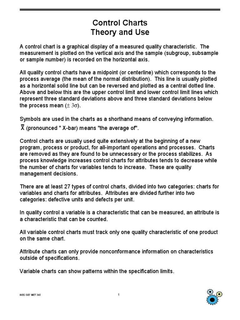 Basic Control Charts | Download Free PDF | Sample Size Determination ...