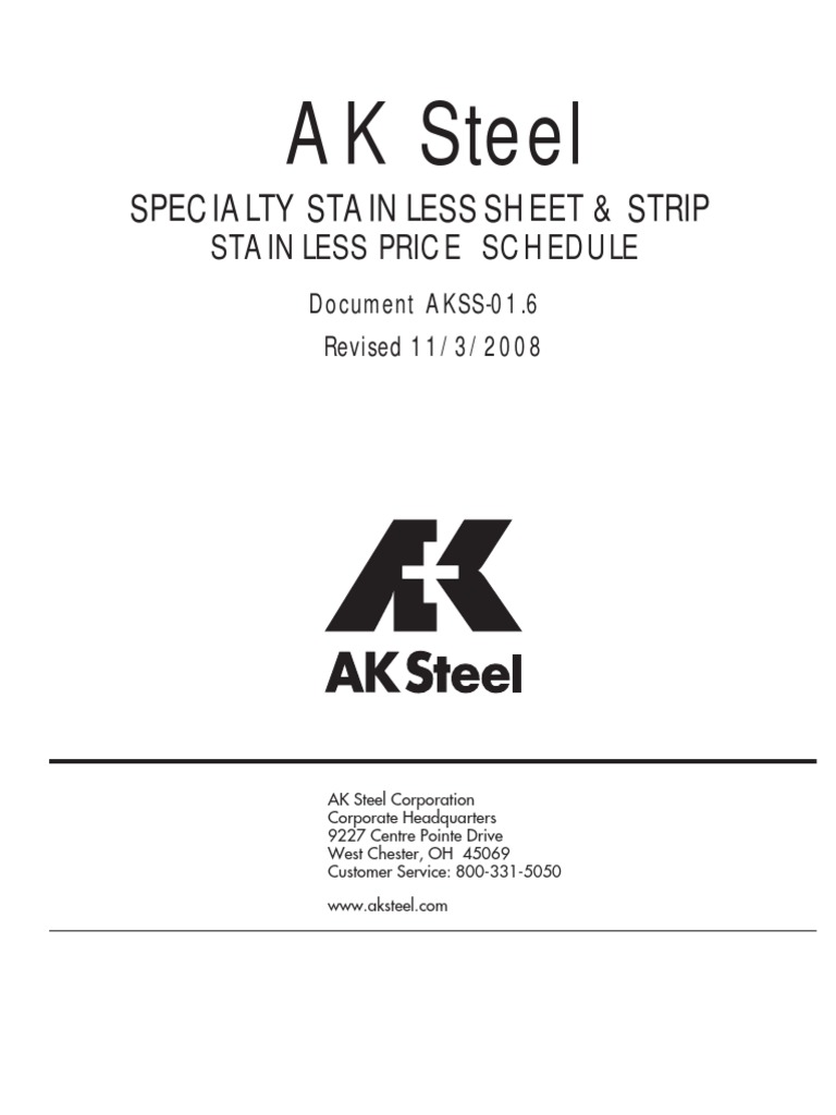 AK Steel: Specialty Stainless Sheet & Strip