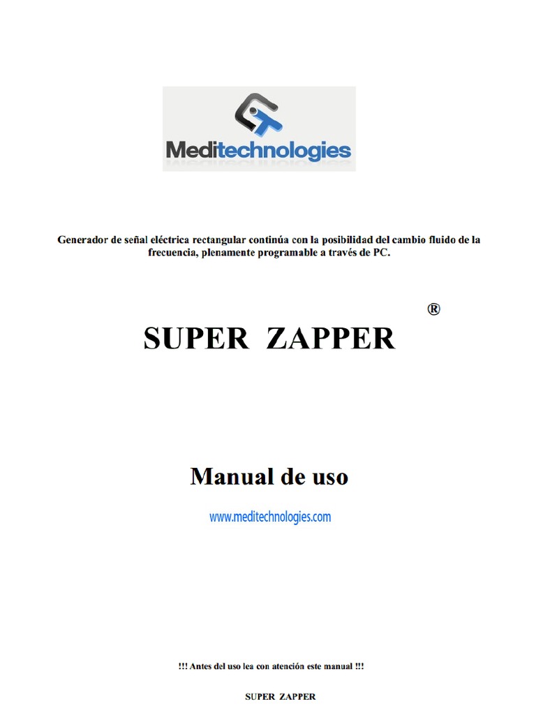 Zapper Manual v.1.0 | PDF | Candidiasis | Sistema inmune