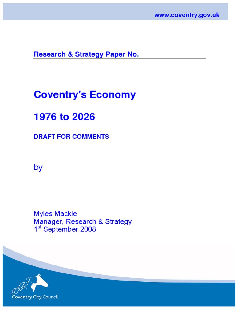 Coventry Economy 1976-2026 | PDF | Unemployment | Social Science