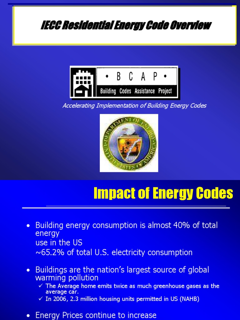 IECC Residential Code Overview | PDF | Duct (Flow) | Building Insulation