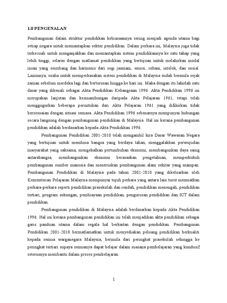 Assignment Falsafah & Dasar | PDF