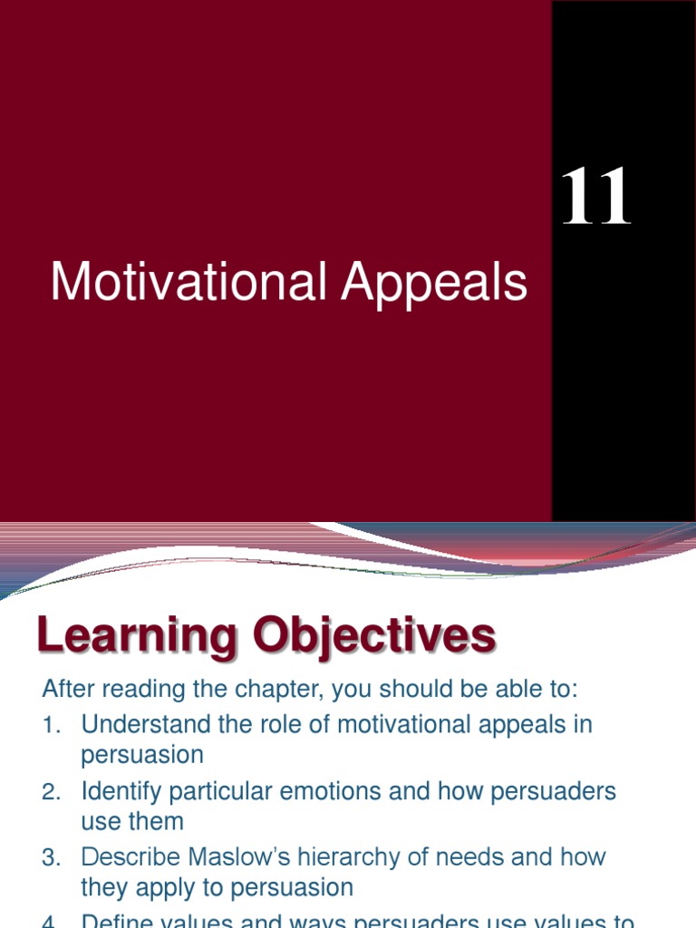 Understanding Motivational Appeals | PDF | Emotions | Motivation