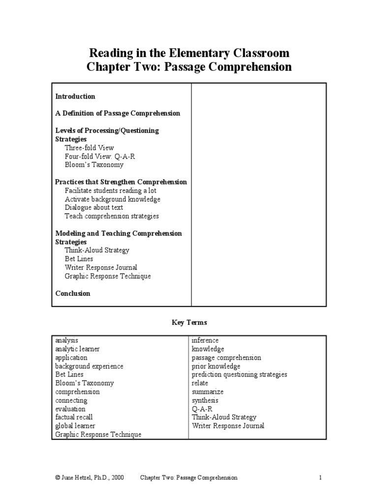 CHAP2 A MB | PDF | Reading Comprehension | Teaching And Learning