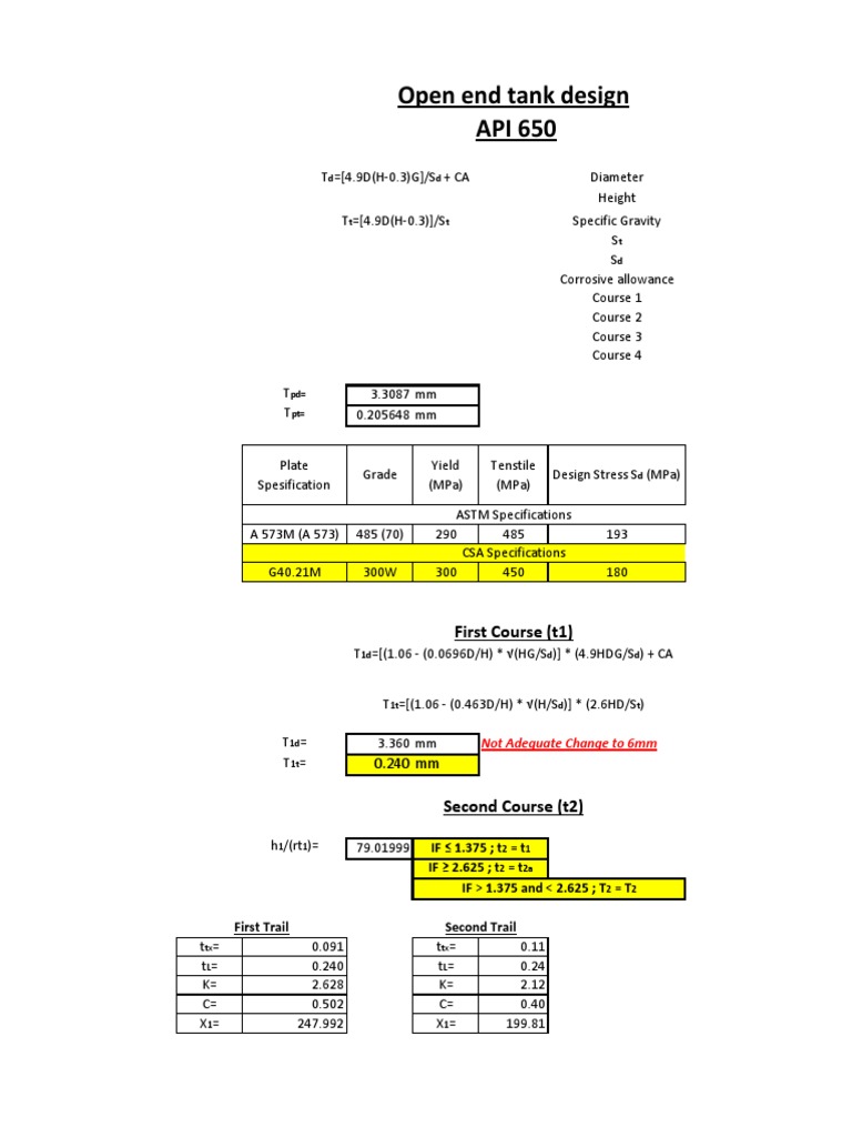 Tank Design Specifications | PDF | Science & Mathematics | Computers