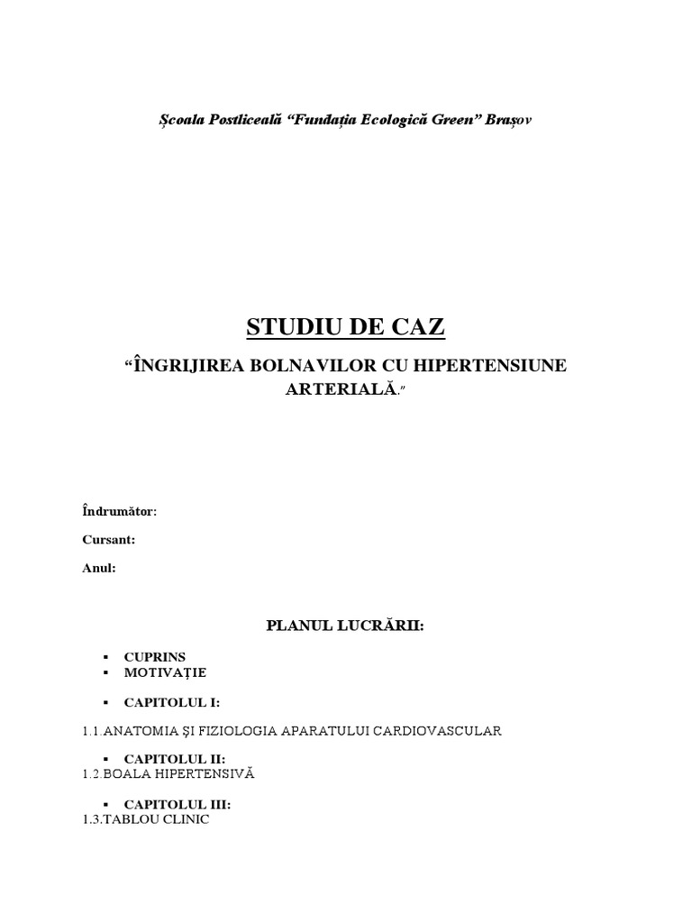 Studiu de Caz: Școala Postliceală "Fundația Ecologică Green" Brașov | PDF