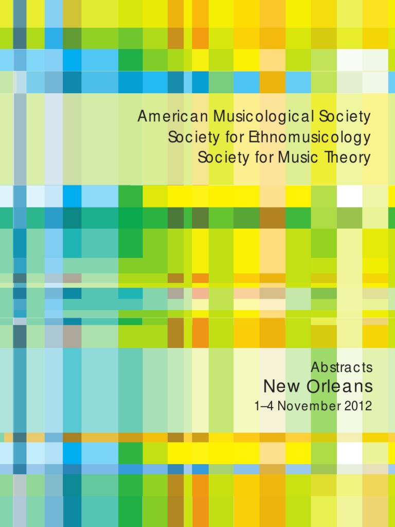 AMS Abstracts 2012 | PDF | Yoko Ono | Jazz
