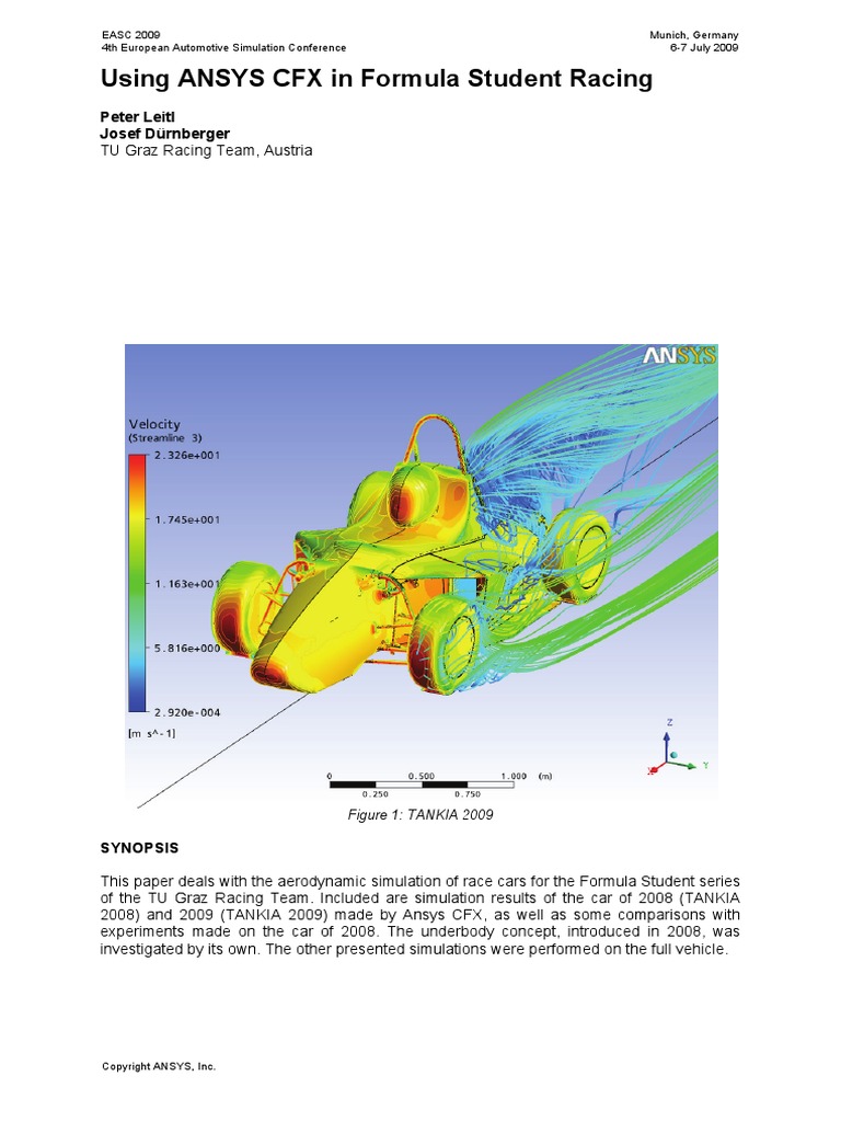 Using ANSYS CFX in Formula Student Racing | PDF | Lift (Force ...