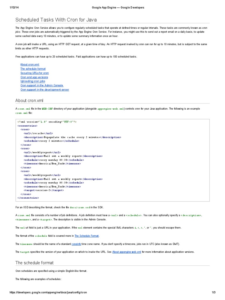 Cron Job in Springs | PDF | Hypertext Transfer Protocol | Computing
