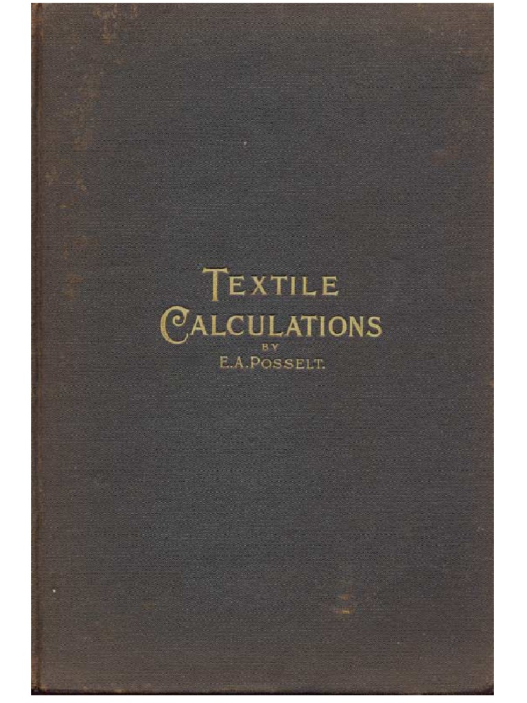Textile Calculations | PDF