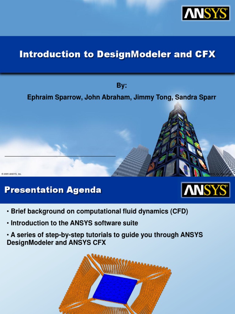 Introduction To Designmodeler and CFX: By: Ephraim Sparrow, John ...
