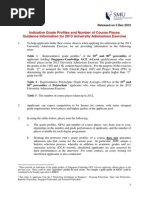 NUS Indicative Grade Profile 2025 | PDF | University And College ...