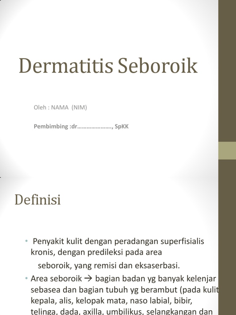 Dermatitis Seboroik | PDF