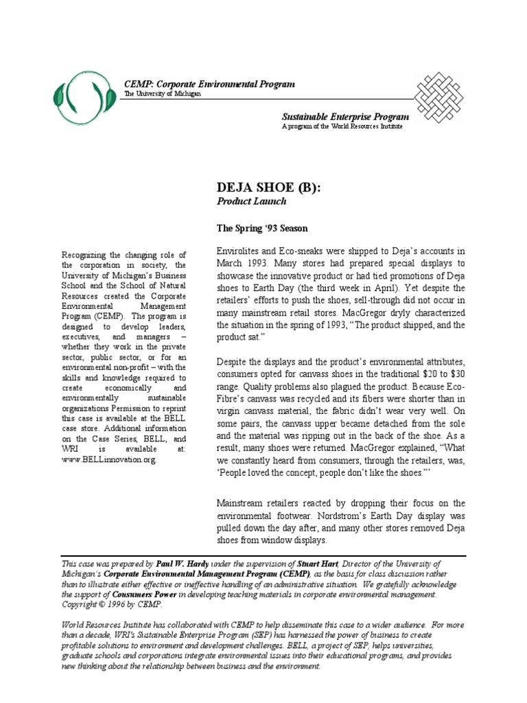 Deja Shoe B English | PDF | Venture Capital | Corporate Finance