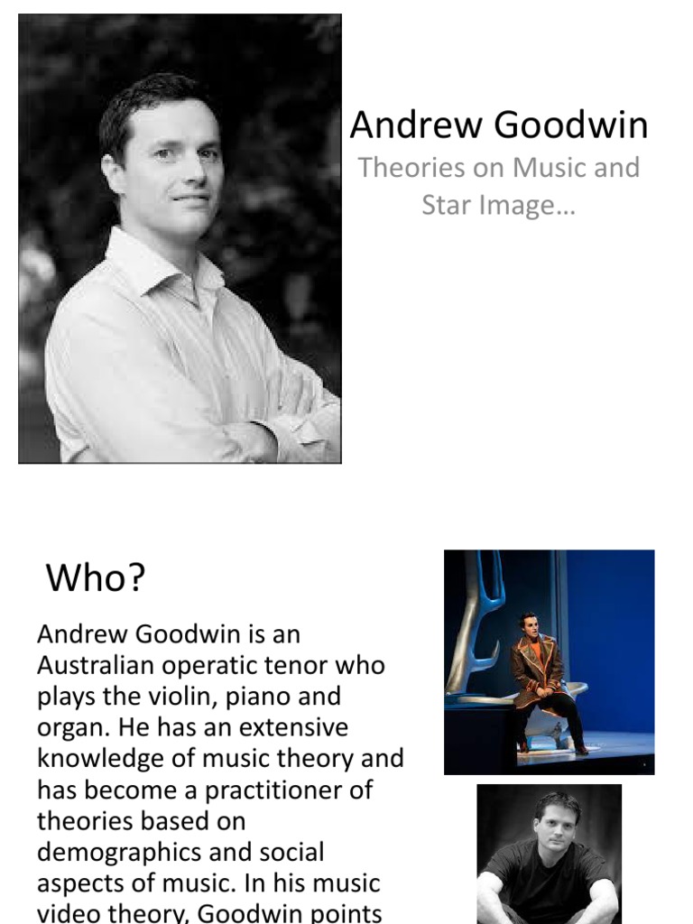 Andrew Goodwin - Theorist | PDF | Narrative | Music Theory
