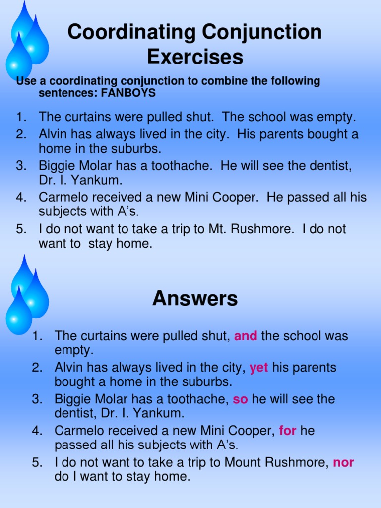 Coordinating - Correlative Conjunctions Exercises | PDF | Leisure | Sports