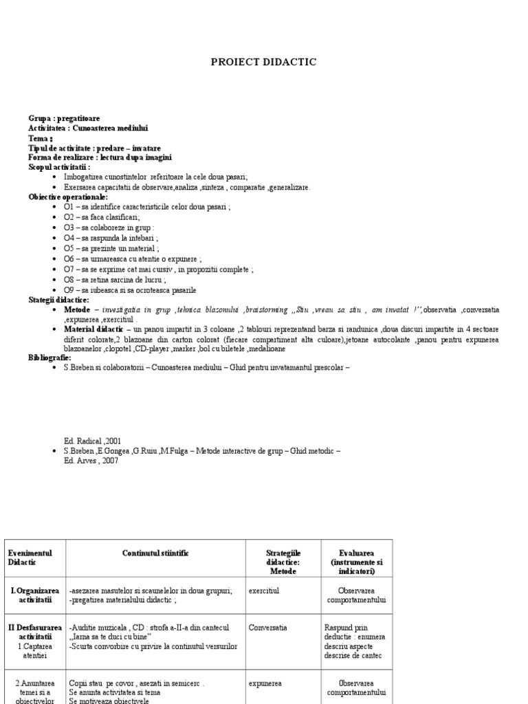 Barza Randunica | PDF