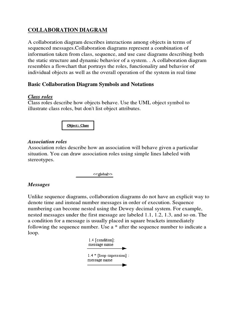 Collaboration Diagram | Download Free PDF | Component Based Software ...