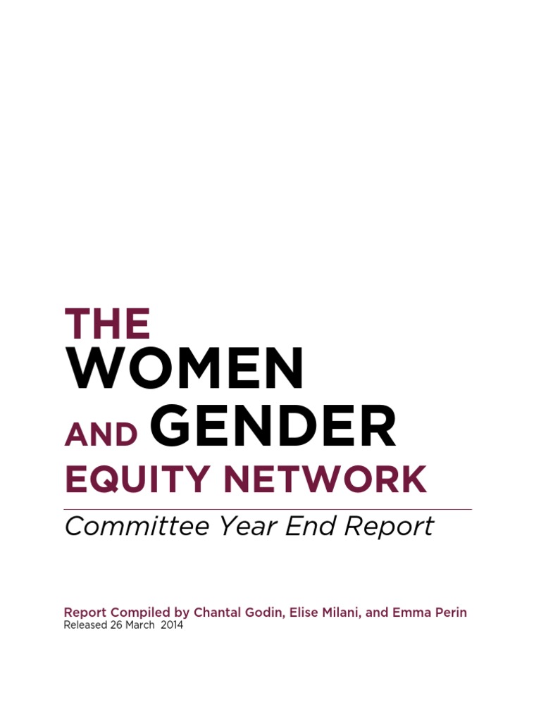 The Women and Gender Equity Network: Committee Year End Report | PDF ...