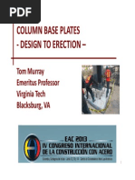 AISC Design Guide 01 - Base Plate and Anchor Rod Design | PDF