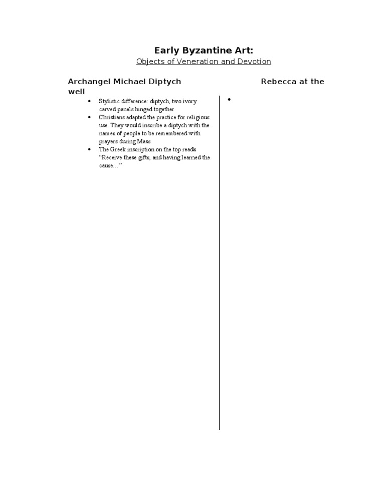 Byzantine Religious Artifacts | PDF