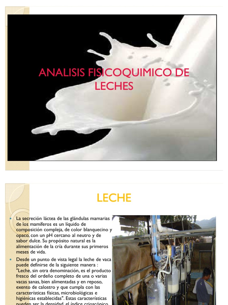 60738578-Analisis-Fisicoquimico-de-Leches.pdf | Leche | Comida y bebida