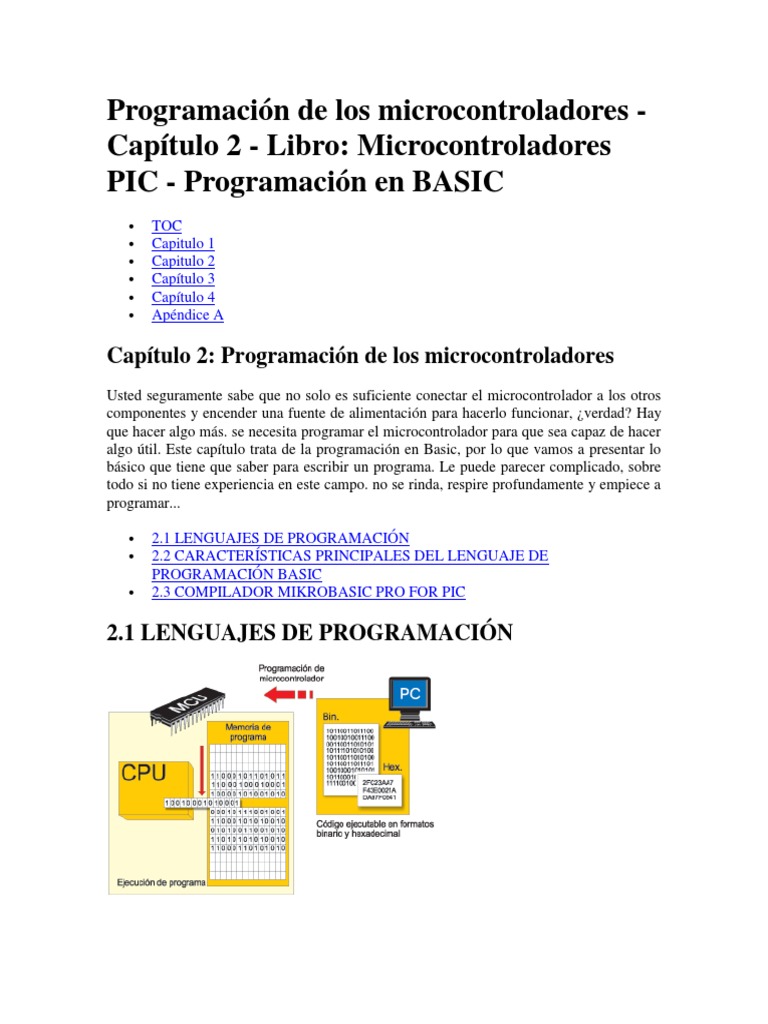 Microcontrolador PIC 2 | PDF | Lenguaje ensamblador | Programa de ...