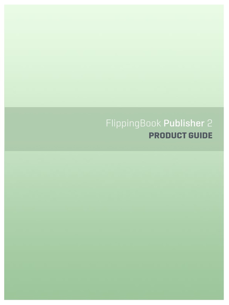 Flippingbook Publisher 2: Product Guide | PDF | Microsoft Windows ...