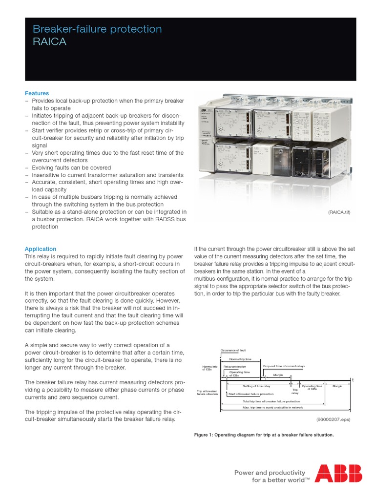 1MRK505005-BEN A en Breaker-Failure Protection RAICA | PDF | Relay | Switch