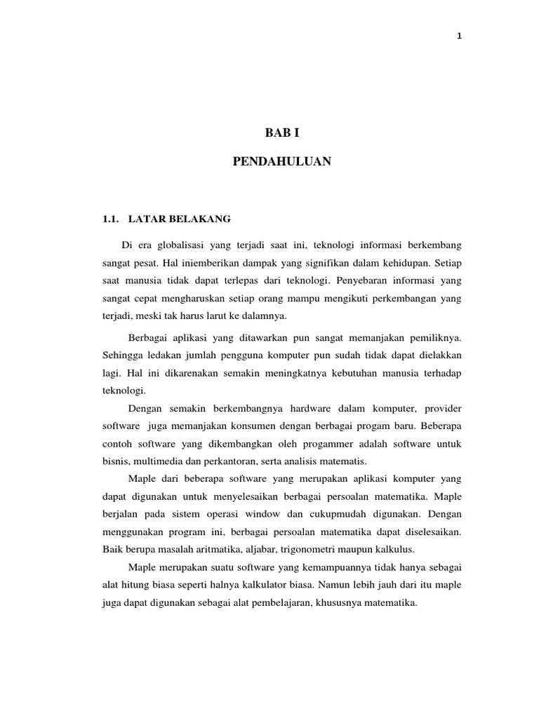 Laporan Pengenalan Maple | PDF | Metode & Bahan Ajar | Komputer