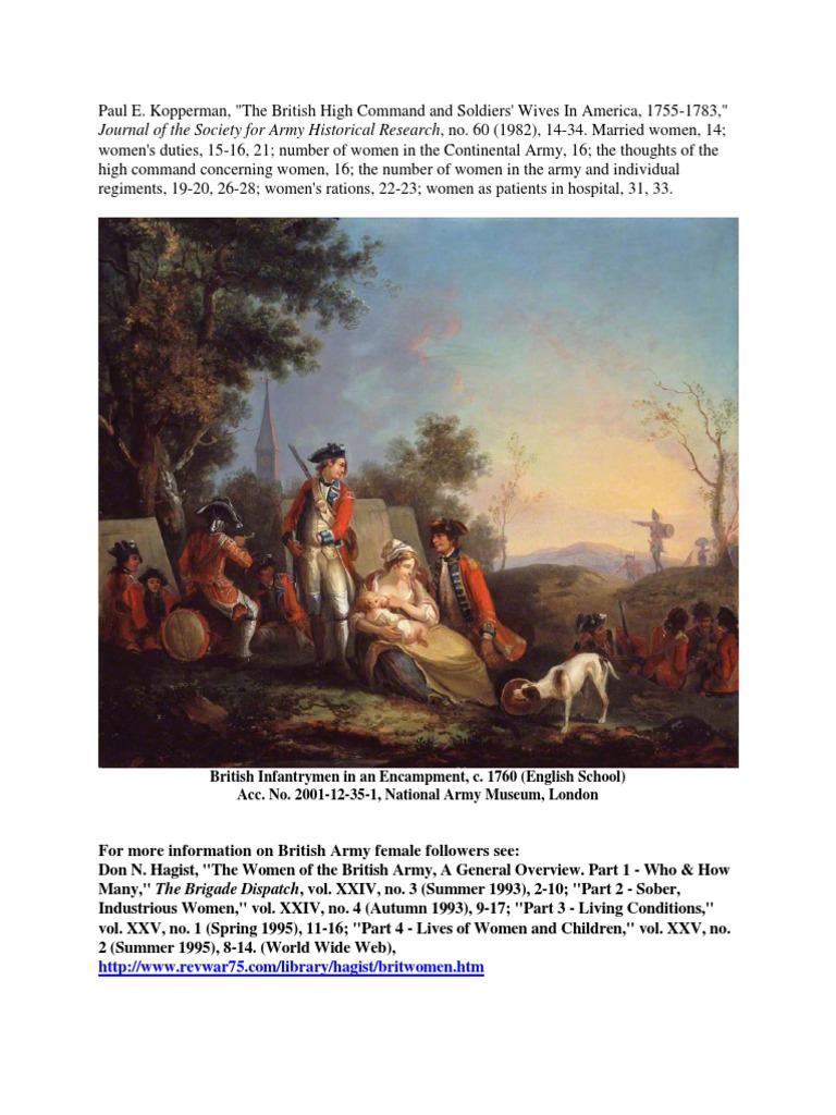 Paul E. Kopperman, "The British High Command and Soldiers' Wives in ...