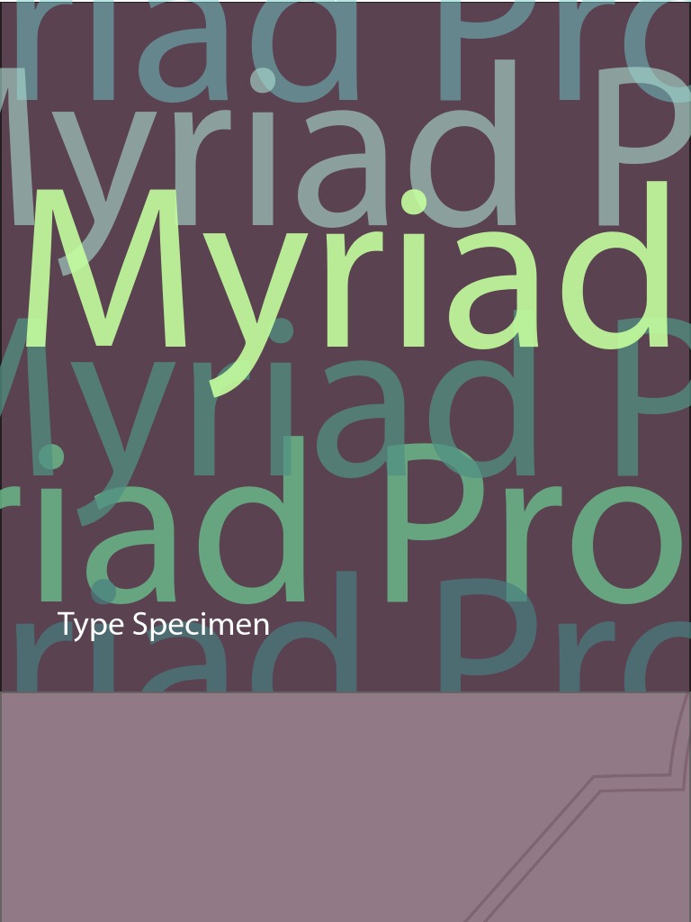 Myriad Pro | PDF | Typefaces | Typography