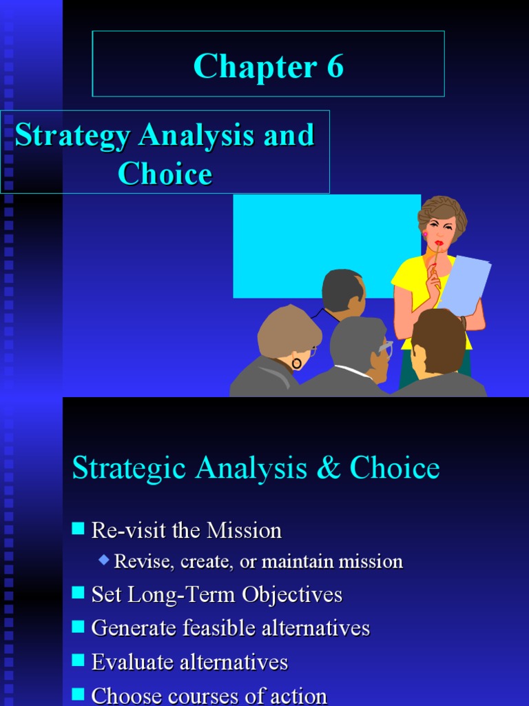 Strategy Analysis and Choice | PDF | Strategic Management | Swot Analysis