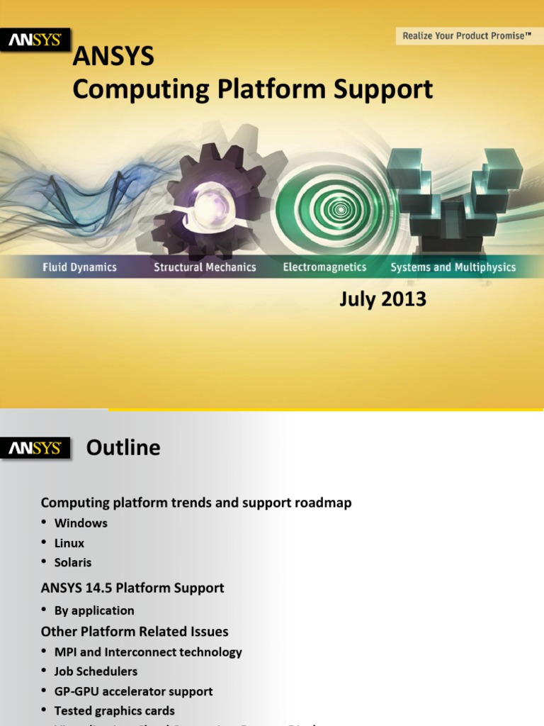 Platform Support Ansys 14.5 Detailed Summary | PDF | 64 Bit Computing | Microsoft Windows