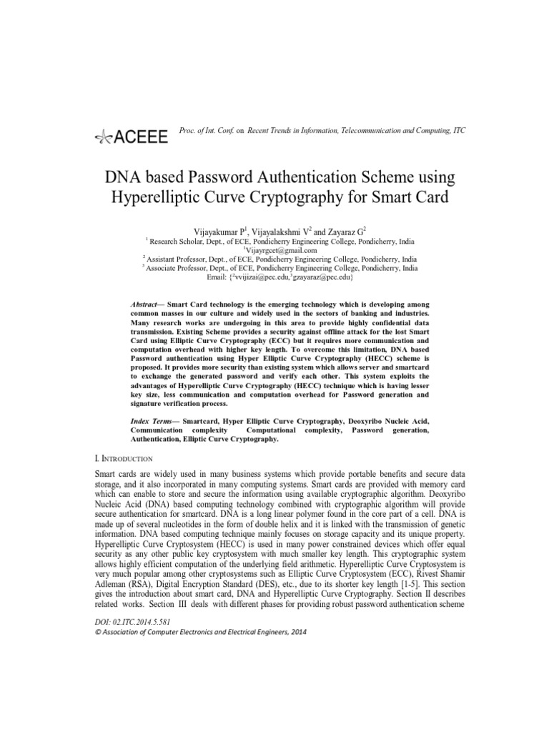 581-517-525DNA Based Password Authentication Scheme Using Hyperelliptic Curve Cryptography For ...