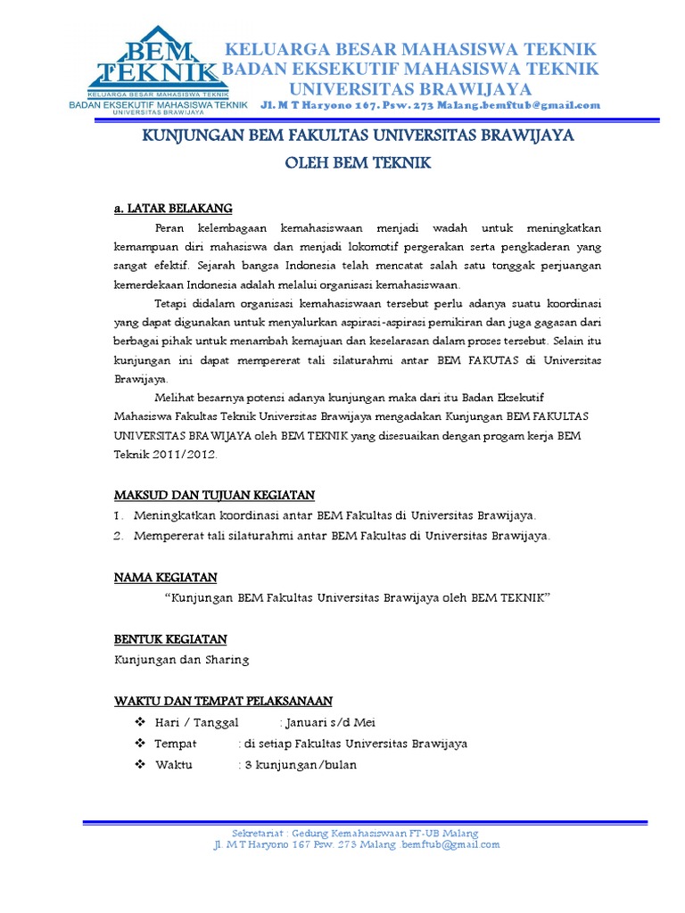 Proker Bem 2011'2012 | PDF