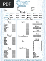 VTM V5 Character Sheet Template | PDF