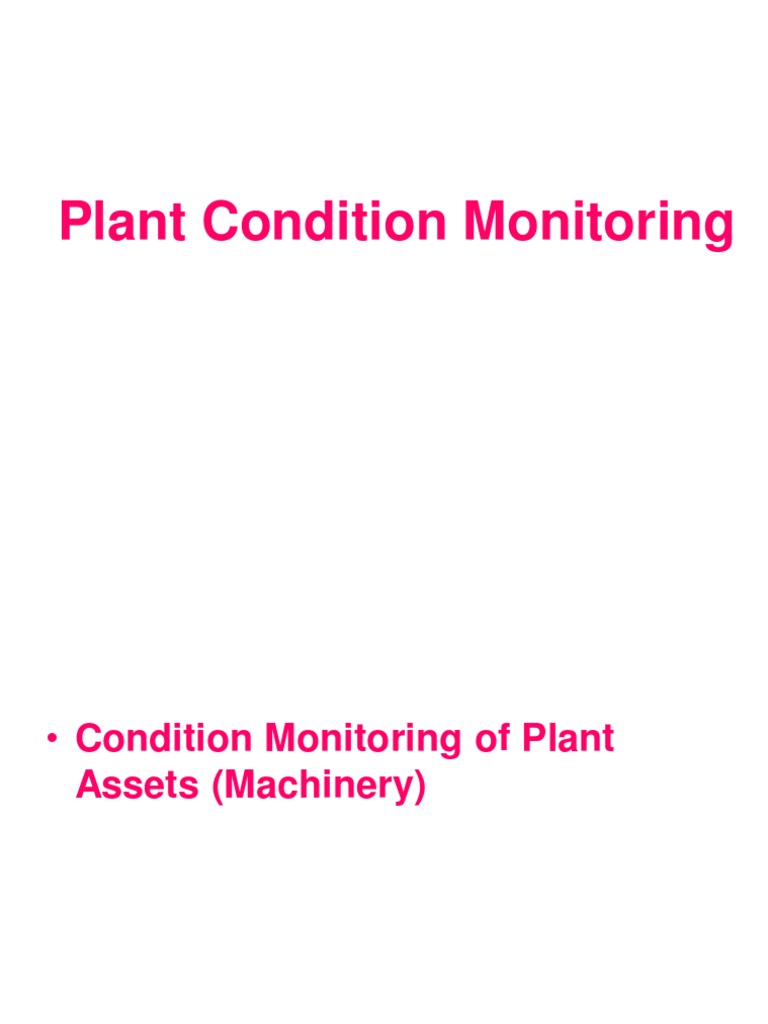 Plant Condition Monitoring | PDF