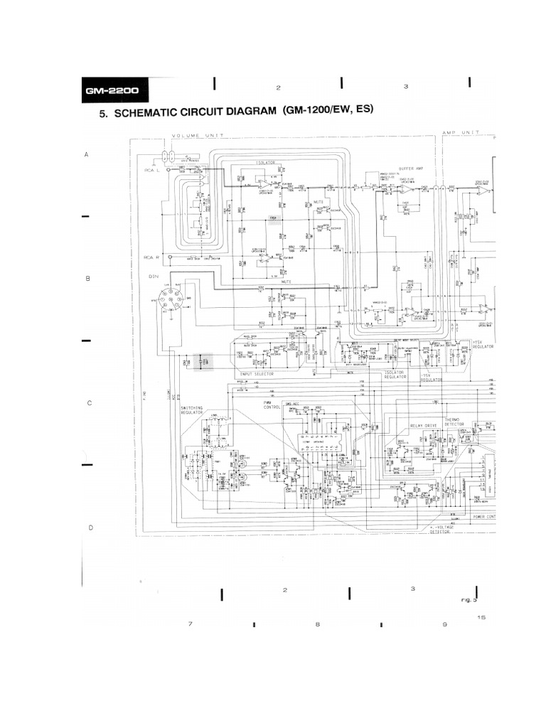 Pioneer GM-2200 GM-1200 - Skjema | PDF
