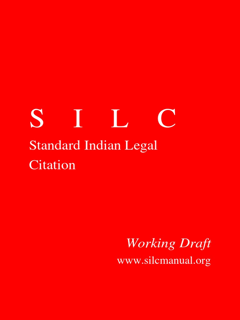 SILC Working Draft | PDF | Case Citation | Citation