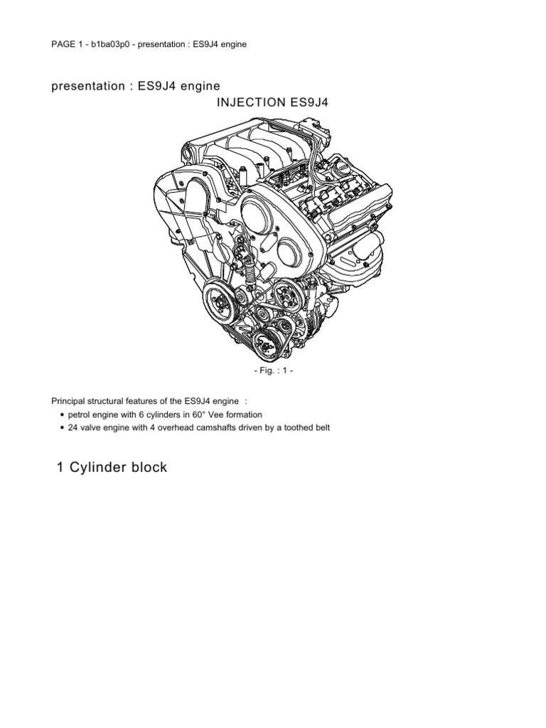X1X2 ES9J4 Presentation | PDF | Cylinder (Engine) | Piston